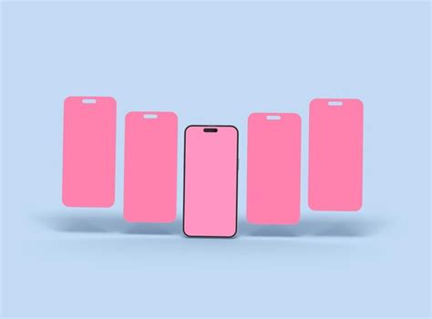 Premium Photo Phone 14 Pro Mockup And Some Separated Screens Floating