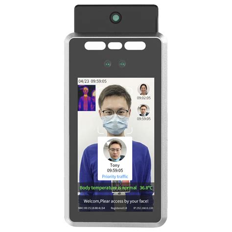 Human Body Measurement 7inch Thermal Scan Detection Face Recognition With Thermal Temperature