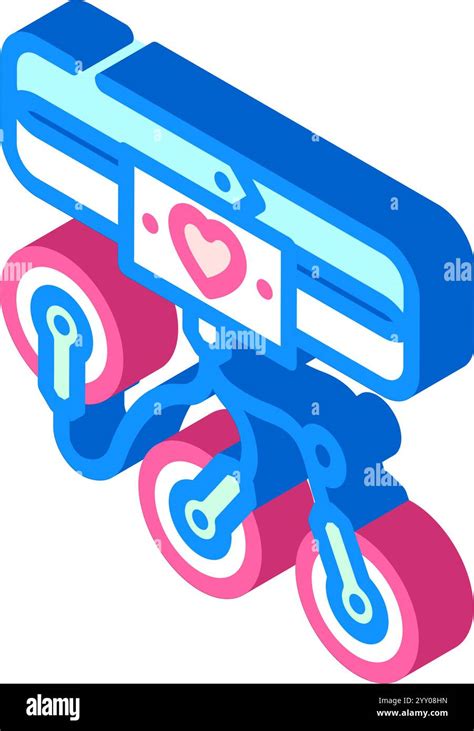 Wearable Ecg Isometric Icon Vector Illustration Stock Vector Image