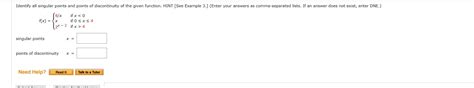 Solved Identify All Singular Points And Points Of Chegg