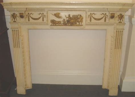 Bonhams A Painted Pine And Gesso Chimney Piece In The Neo Classical