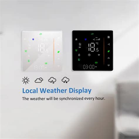 Programmable Wireless Tuya Wifi Modbus Thermostat Controller For Fan Coil Unit Wifi Thermostat