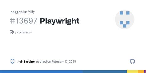 Playwright · Issue 13697 · Langgeniusdify · Github
