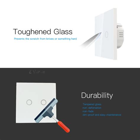 Z Wave Plus Wall Light Switch CH Gang Home Automa Grandado