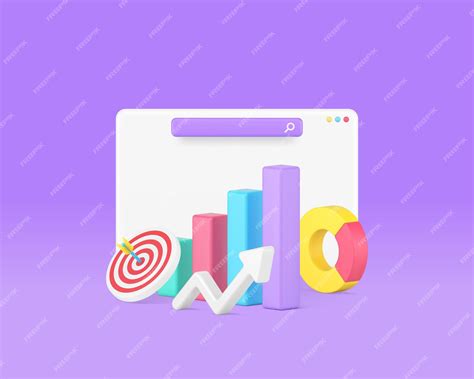 Premium Vector Commercial Analyzing Internet Browser Workflow Bar Graph Diagram Dynamic Arrow