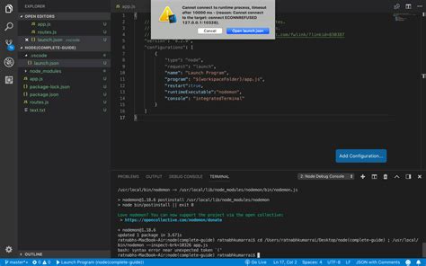 Nodejs Debug With Nodemon In Visual Studio Code By