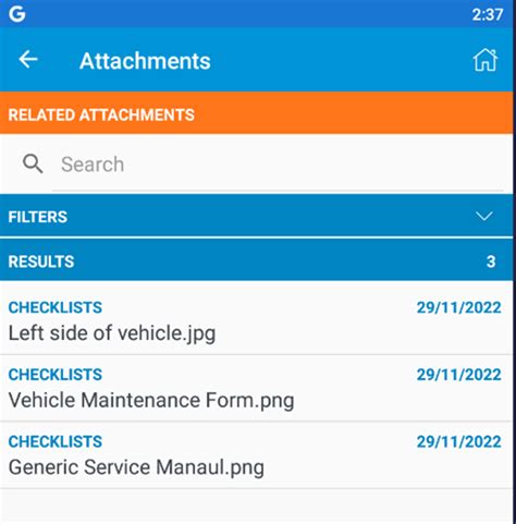 Add The Related Attachments Section To The Attachment Details Screen In App