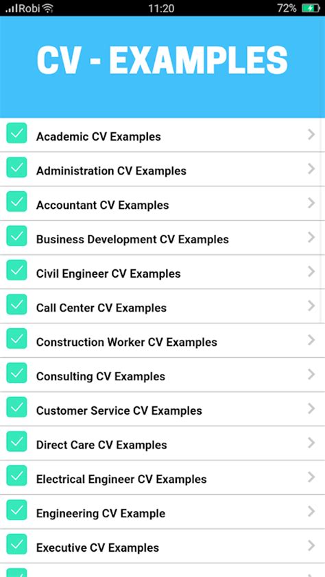 Cv Examples 2021 Apk For Android Download