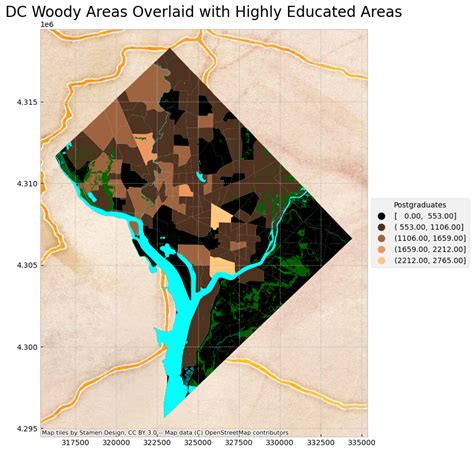 Woody Areas And Postgraduates In Dc Spatialnode