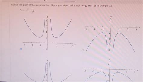 Sketch The Graph Of The Given Function Check Your Chegg Com