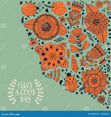 Set Of Leaf Doodle Pattern Automn Design Stock Vector Illustration 58332110