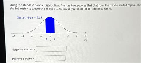 Solved Using The Standard Normal Distribution Find The Two Chegg Com