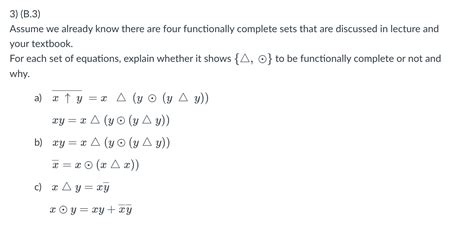 Solved 3 B3 Assume We Already Know There Are Four