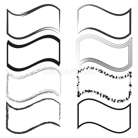 Wavy Border Frames Various Design Styles Vector Decorative Shapes Creative Frame Collection