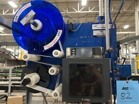 Labelmill Print And Apply Label Applicator Model 3510 S N 367006d2lg With 12 Diameter Label Re