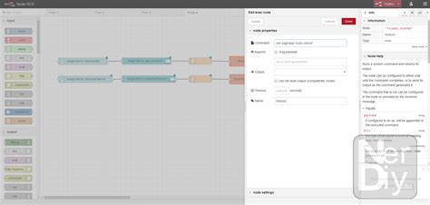 howto node red reboot shutdown and start remote raspberry pi