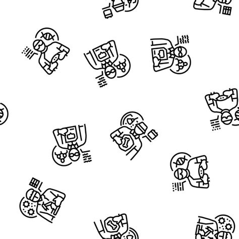 Scientist Laboratory Lab Science Vector Seamless Pattern 23245471 Vector Art At Vecteezy