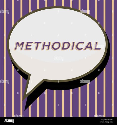 hand writing sign methodical conceptual photo system of methods used