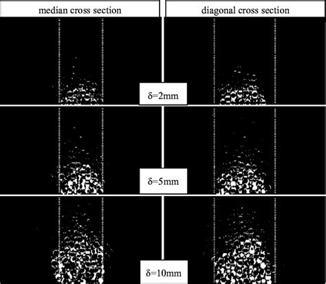 Vertical Cross Sections Showing Particle Movements From Dem In Which