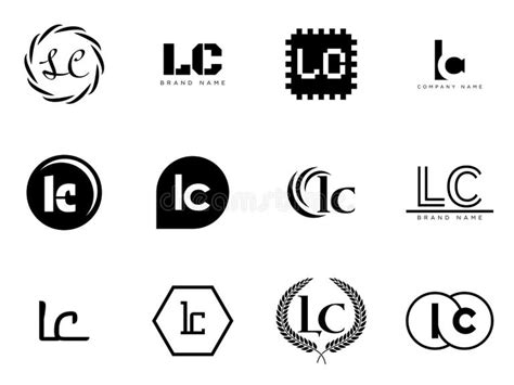 Lc Logo Company Template Letter L And C Logotype Stock Vector