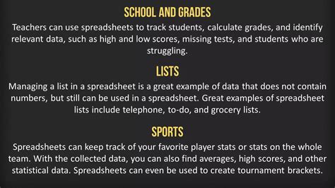 ict spreadsheets microsoft excel pptx computing technology