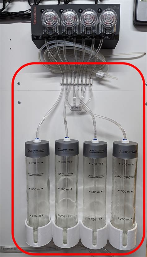 Set Of Glass Dosing Containers With Bracket And Tubing 95 Michigan