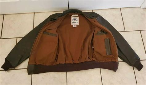 Avirex Dscp A2 Us Air Force Usaf Army Agsu A 2 Leather Bomber Jacket