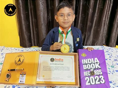 Arijit Paul Appreciation India Book Of Records