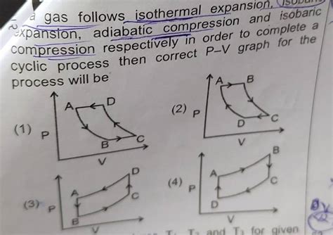 Gas Follows Isothermal Expansion Compression Respectic Compression And I
