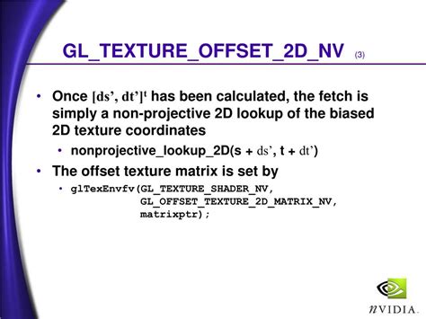 Ppt Offset And Dependent Texture Shaders In Opengl Powerpoint