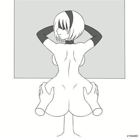 2b From Behind Animated By K7venger Hentai Foundry