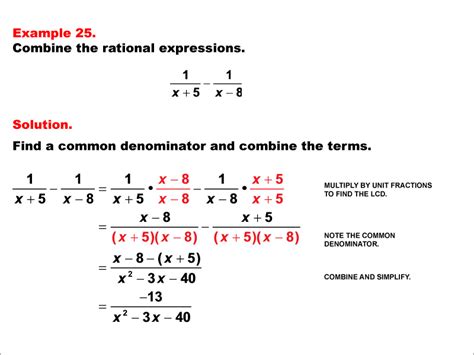 Math Example Rational Concepts Rational Expressions Example 25 Media4math