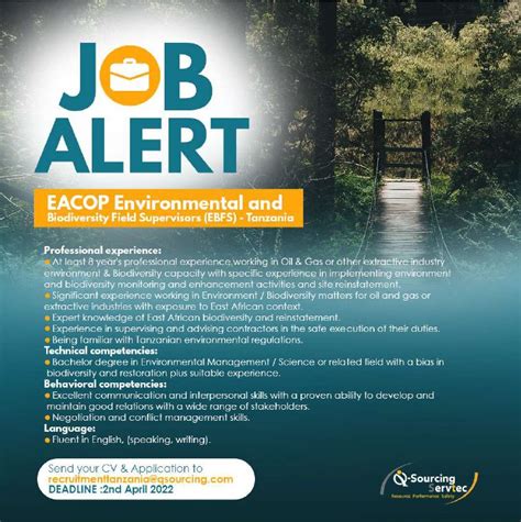 Wqs Recruitment Services On Linkedin Job Alert Eacop Environmental