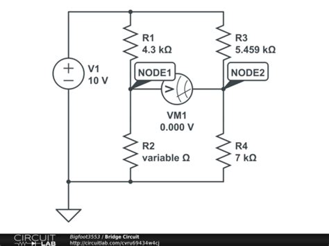 Bridge Circuit CircuitLab