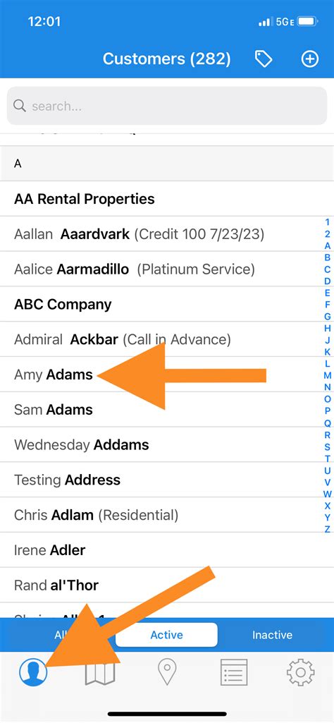 add edit or delete a route assignment from the customer profile app