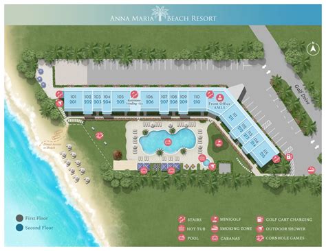 Mapa De Restaurantes De La Isla Anna Maria Anna Maria Island Hand