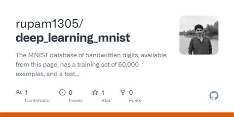 Github Rupam Deep Learning Mnist The Mnist Database Of Handwritten Digits Available From