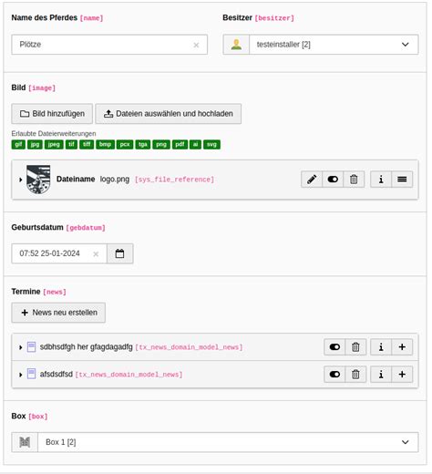 Model Typo3 Inline Integration Of News In My Own Extension Stack