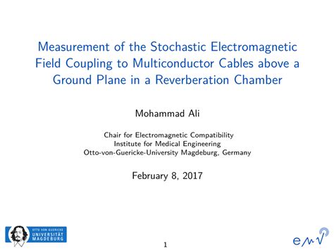 Pdf Measurement Of The Stochastic Electromagnetic Field Coupling To Multiconductor Cables