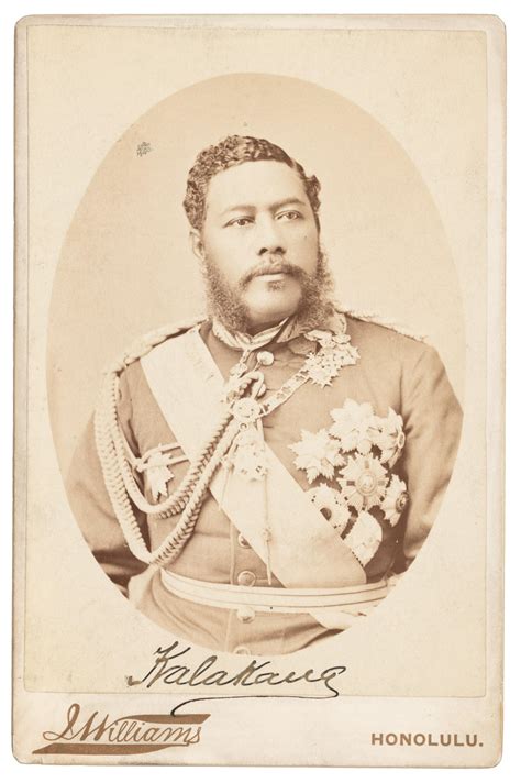 At Auction Signed Cabinet Card Of Hawaiian King Kalakaua