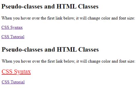 Css Pseudo Classes Help