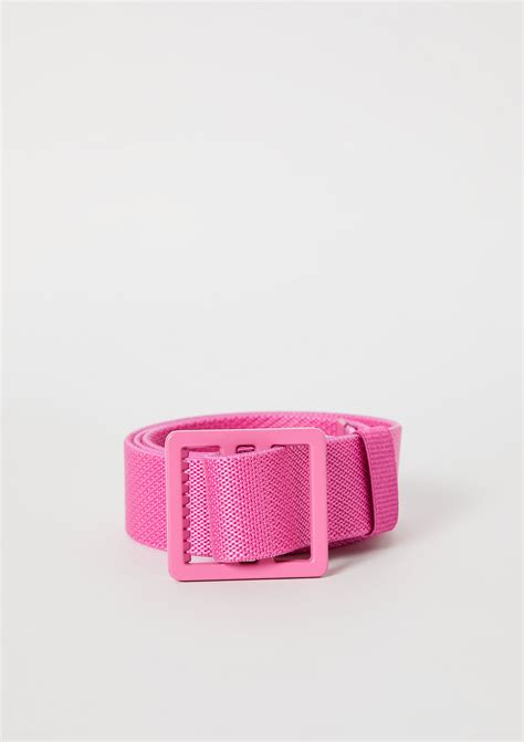 Cinto Feminino Em Nylon Rosa Hering