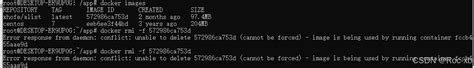 Docker 删除镜像的时候遇到：error Response From Daemon Conflict Unable To