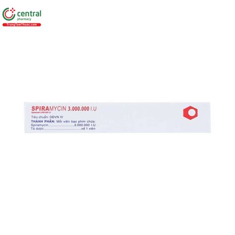 Thuốc Spiramycin 3000000 Iu Vidipha điều Trị Nhiễm Khuẩn Hô Hấp Da