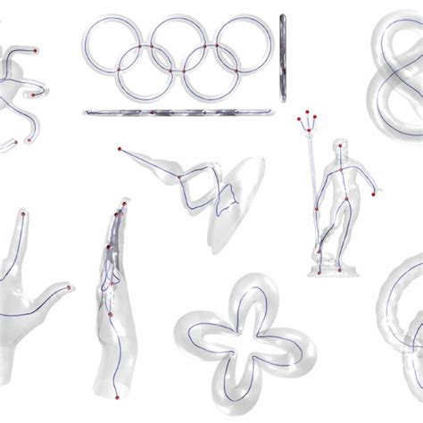 a comparison between medial axis transform left and smoothed local