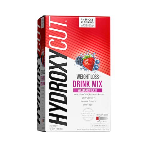 Muscletech Hydroxycut Drink 21 Sachet Wildberry Blast Aom Sport