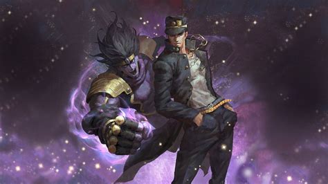 Jotaro Kujo Star Platinum Jojo Stardust Crusaders Jojos Bizarre