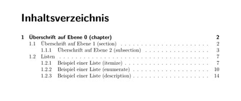 Table Of Contents Modifying Toc In Koma Script Tex Latex Stack