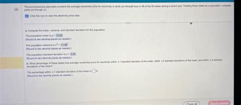 Solved Find Question B With The Standard Deviation Of The Chegg