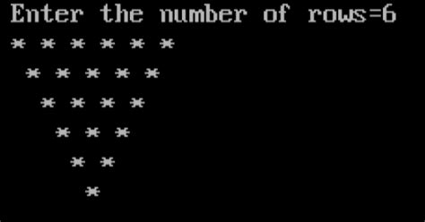 Crawling Coders Printing An Inverted Pyramid Pattern Of An Asterisk In C